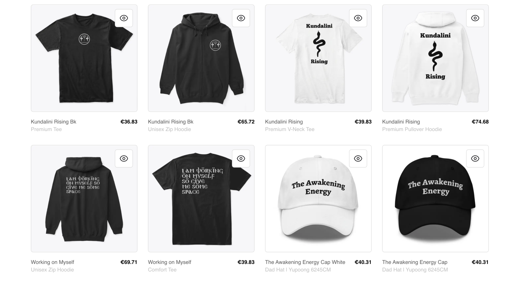 Merch Store - The Awakening Energy
